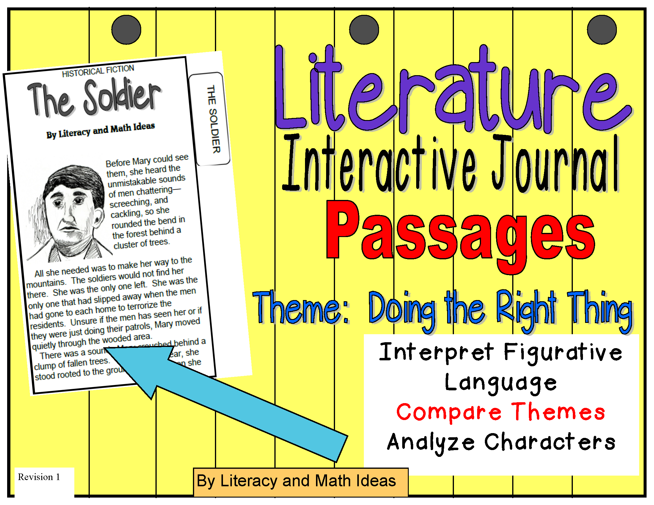 Literature Interactive Journal Passages (Theme: Doing the Right Thing) – Literacy and Math Ideas