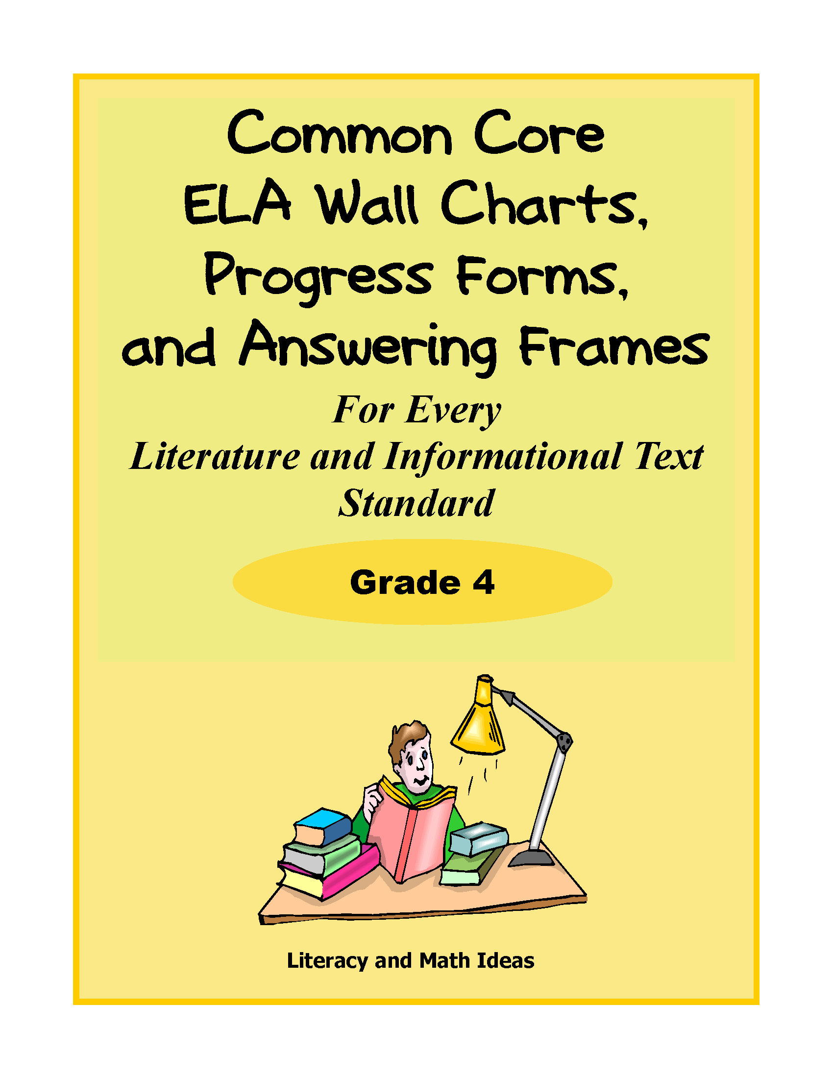 Common Core Charts, Organizers & Progress Forms For Every Standard: Gr ...