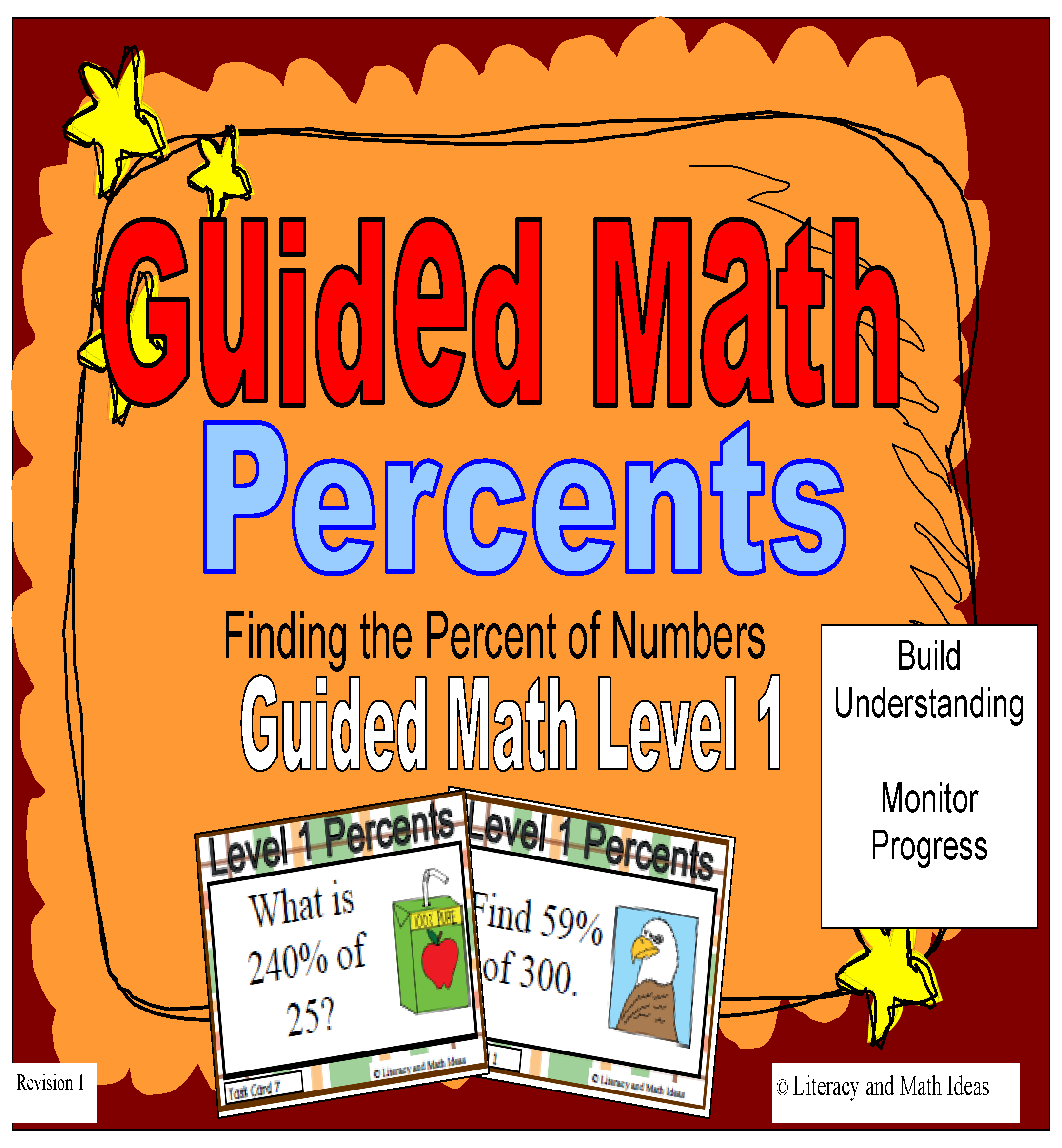Percents Task Cards (Guided Math Level 1) – Literacy and Math Ideas