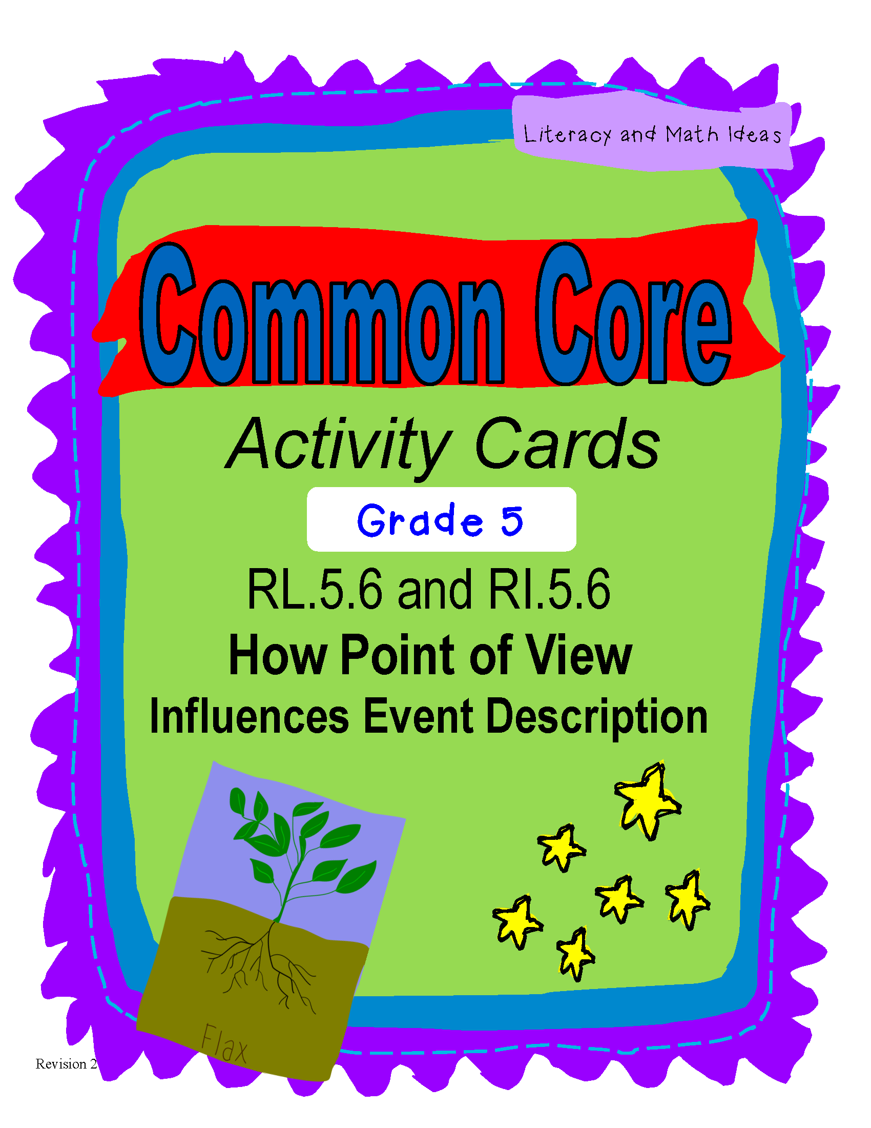 Point of View Grade 5 Common Core RL.5.6 and RI.5.6 – Literacy and Math ...