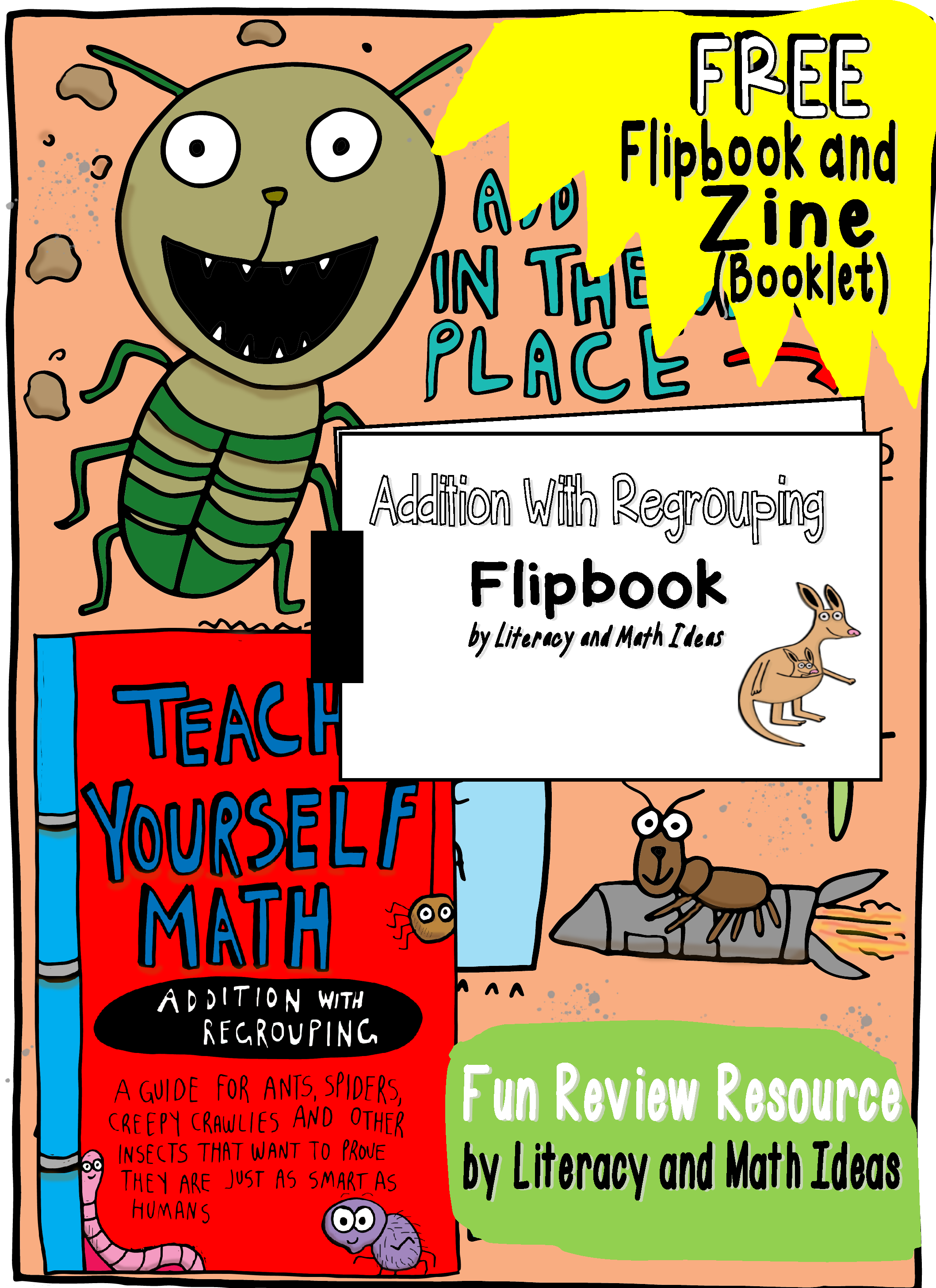 Free (Addition with Regrouping Flipbook and Regrouping Zine) – Literacy ...