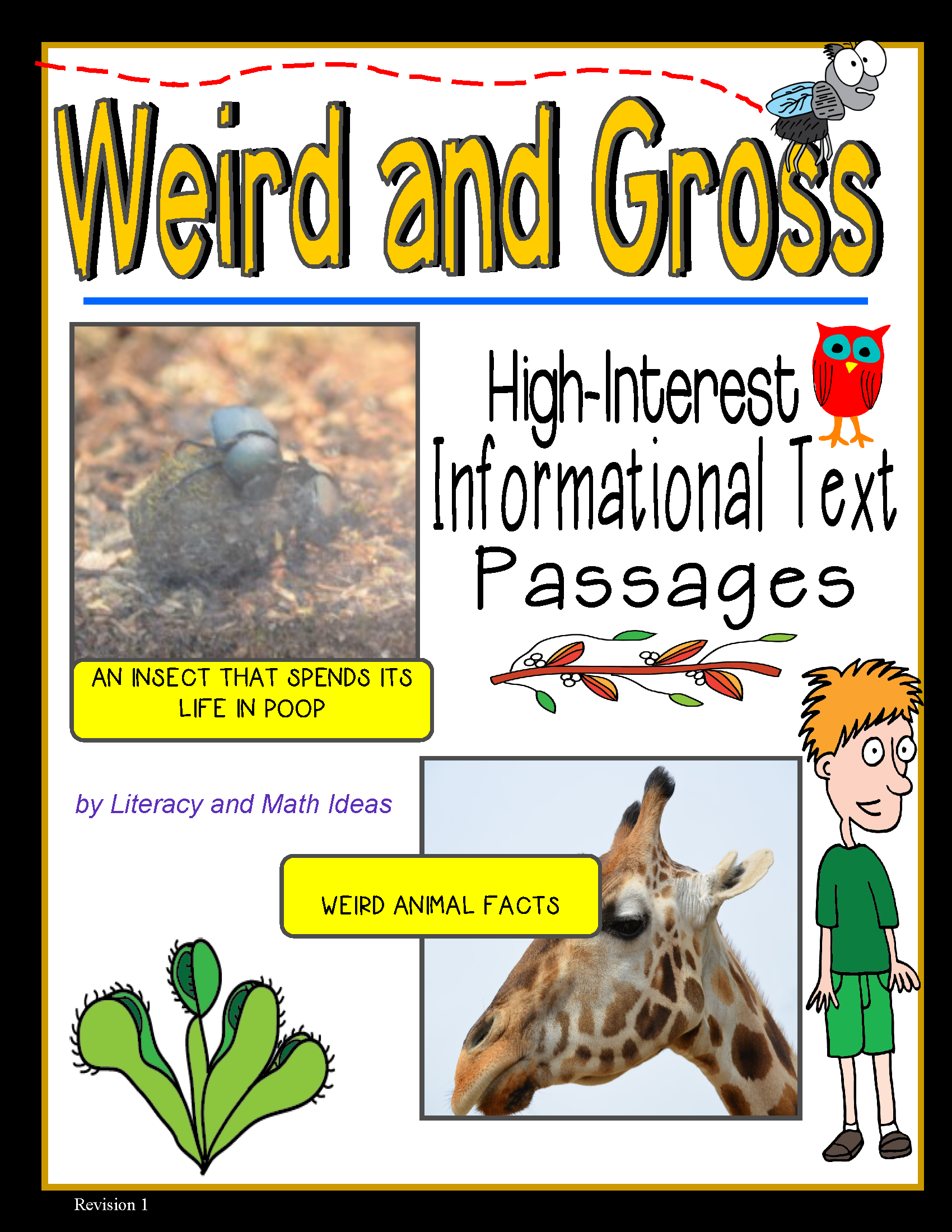 Weird and Gross: High-Interest Informational Text Passages – Literacy ...