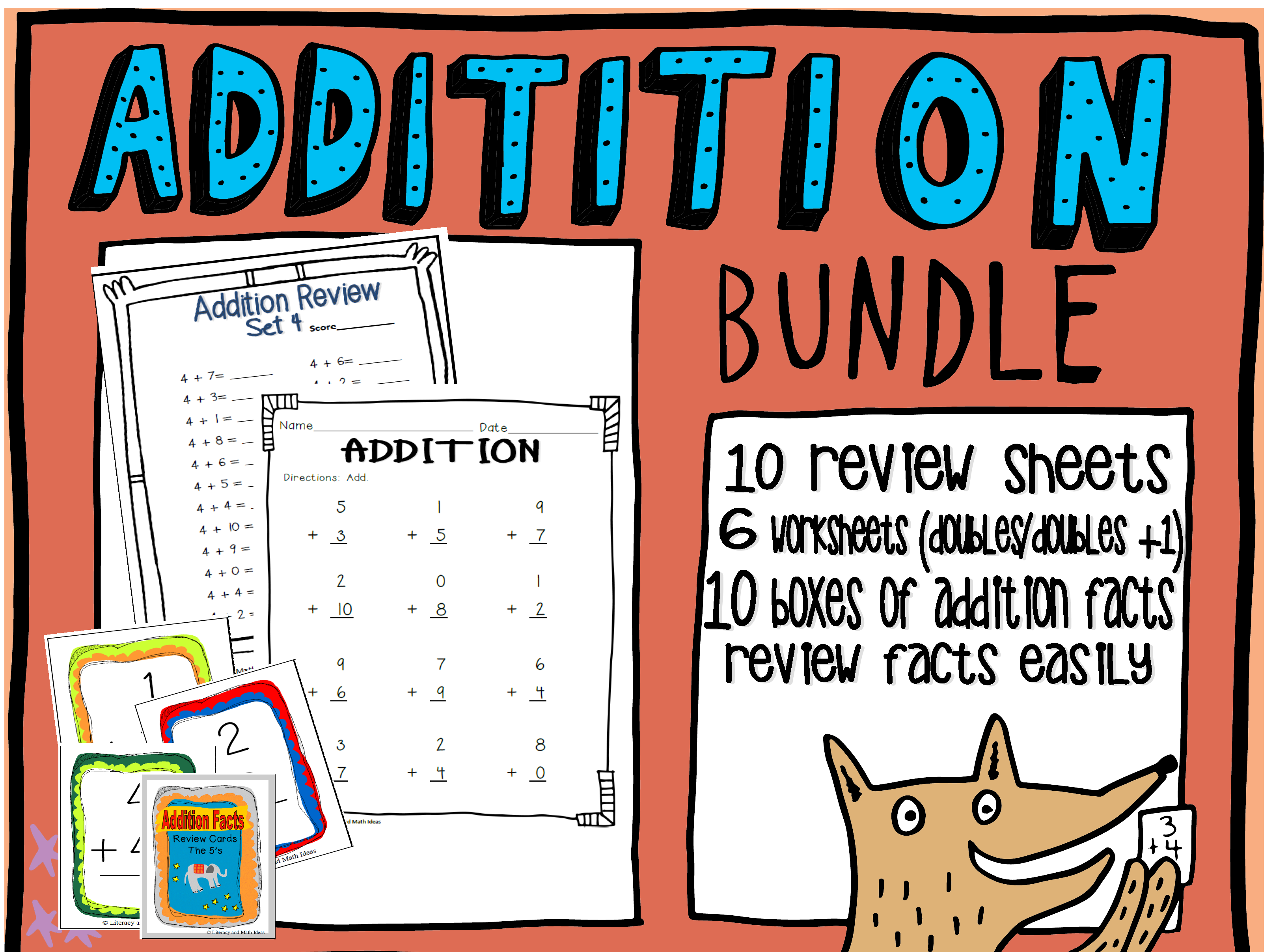 Addition Facts Bundle – Literacy and Math Ideas