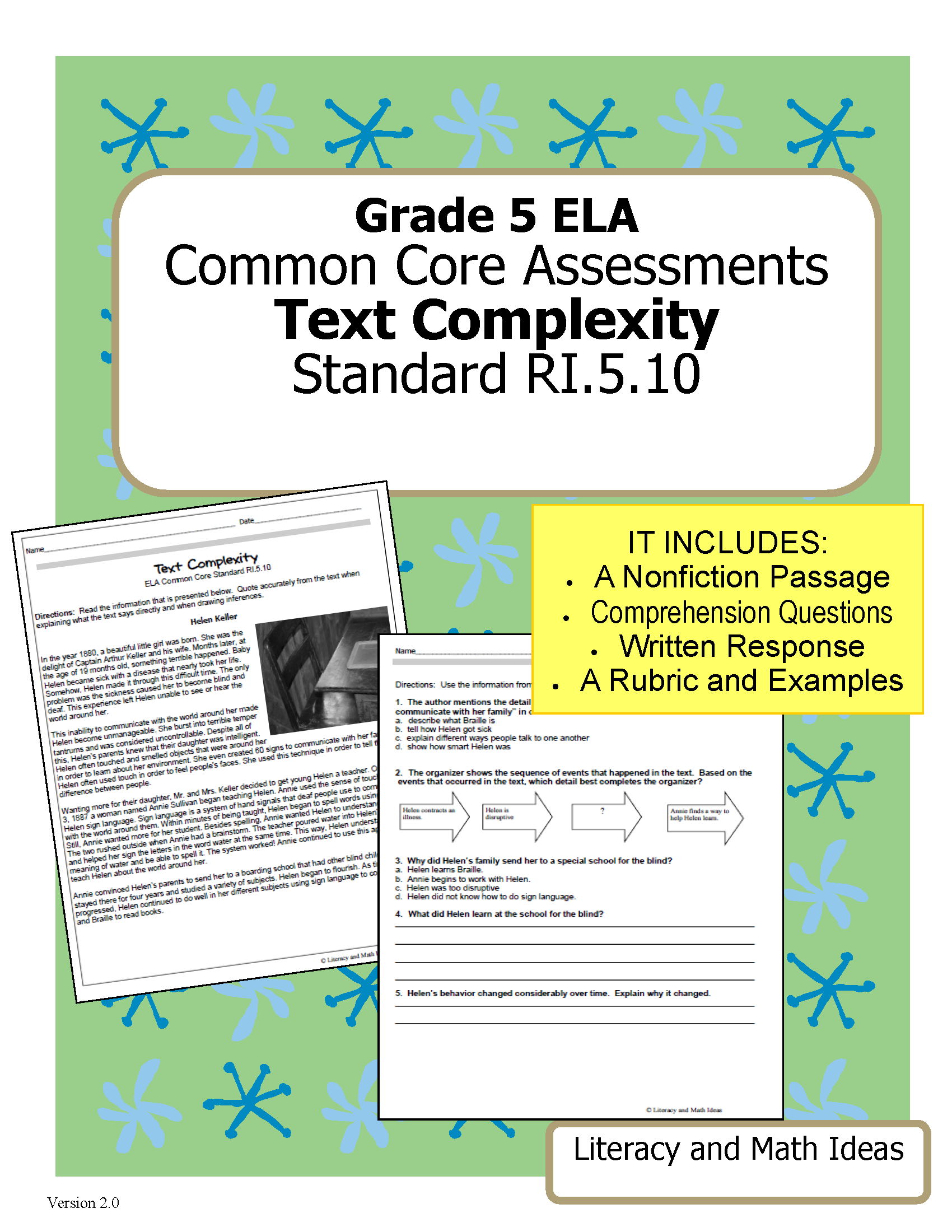 Grade 5 Common Core Assessments: Text Complexity RI.5.10 – Literacy and ...