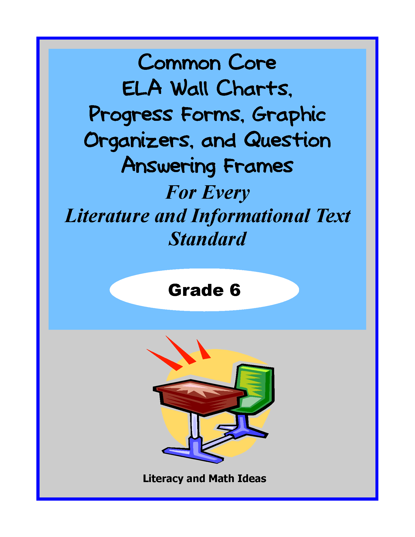 Common Core Charts, Organizers & Progress Forms For Every Standard: Gr ...