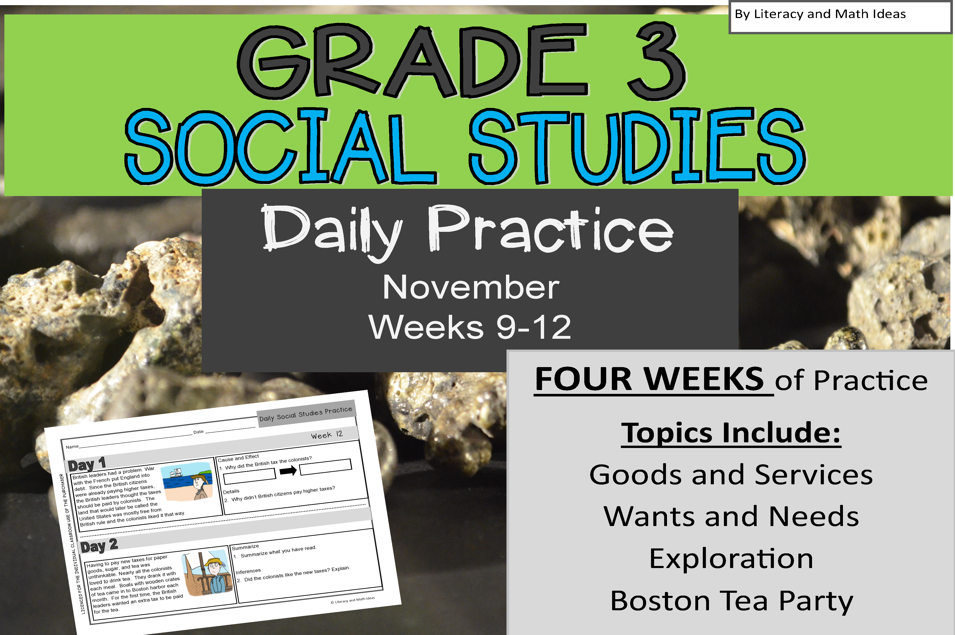 Daily Social Studies (Grade 3 Weeks 9-12) – Literacy and Math Ideas