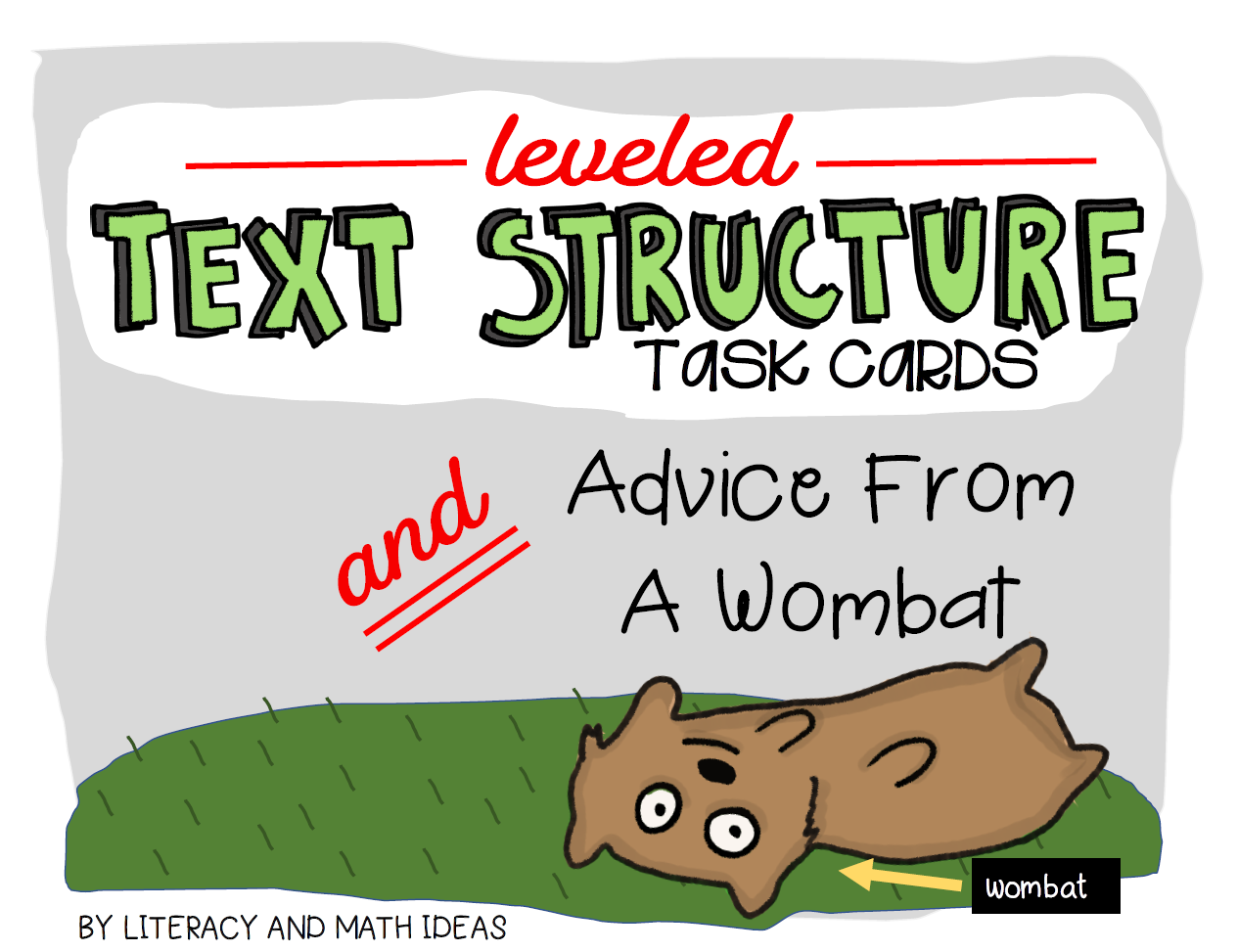 Text Structure Leveled Task Cards – Literacy and Math Ideas