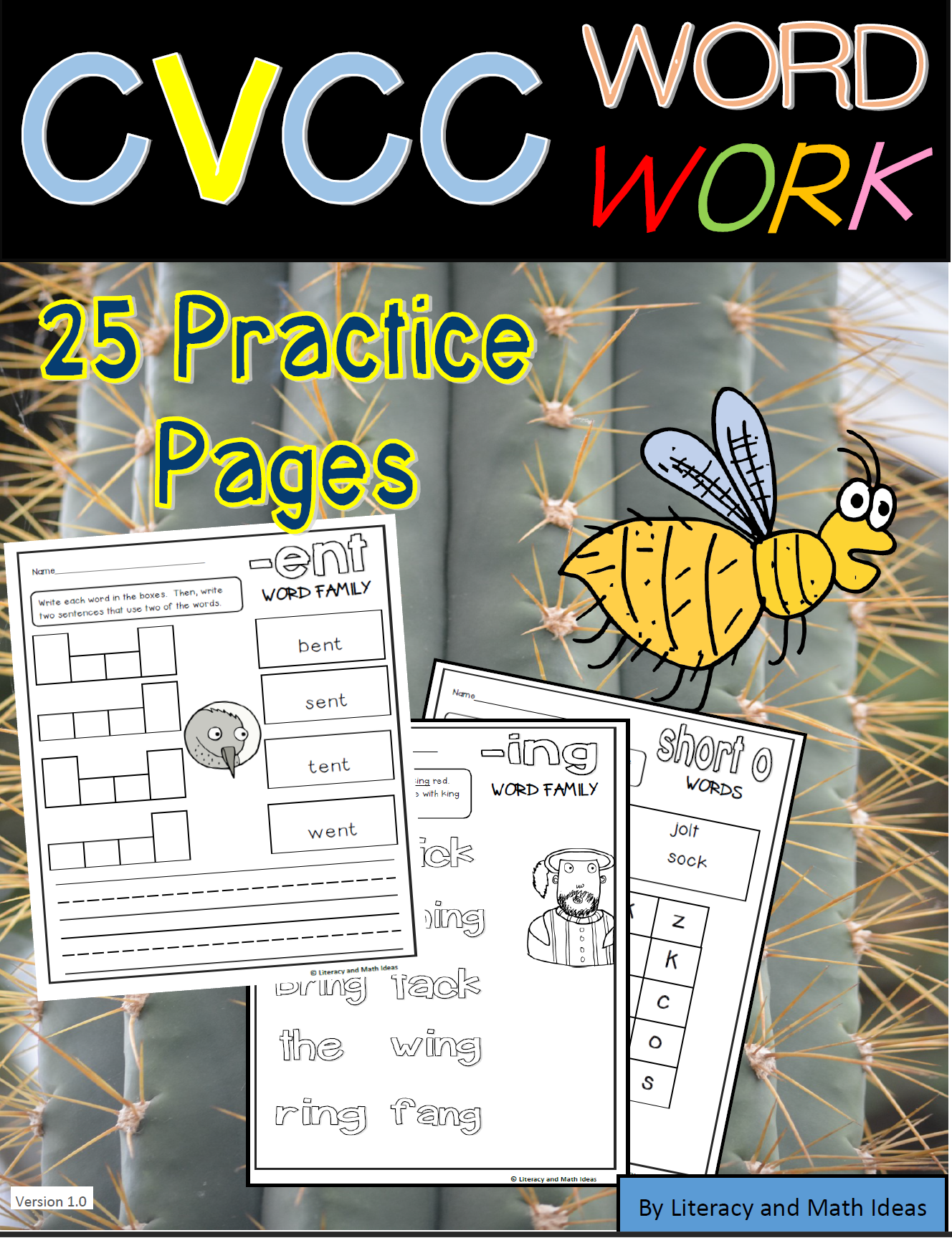 (Short Vowels) CVCC Word Work – Literacy and Math Ideas