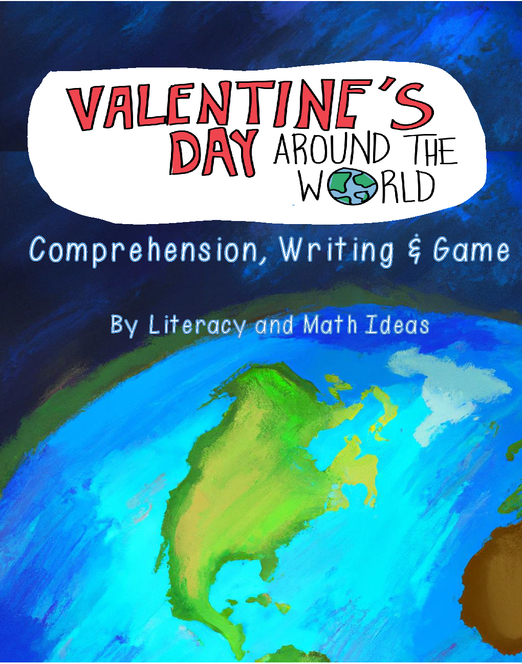 Valentine's Day Around the World Worksheet, Writing, & Game – Literacy ...