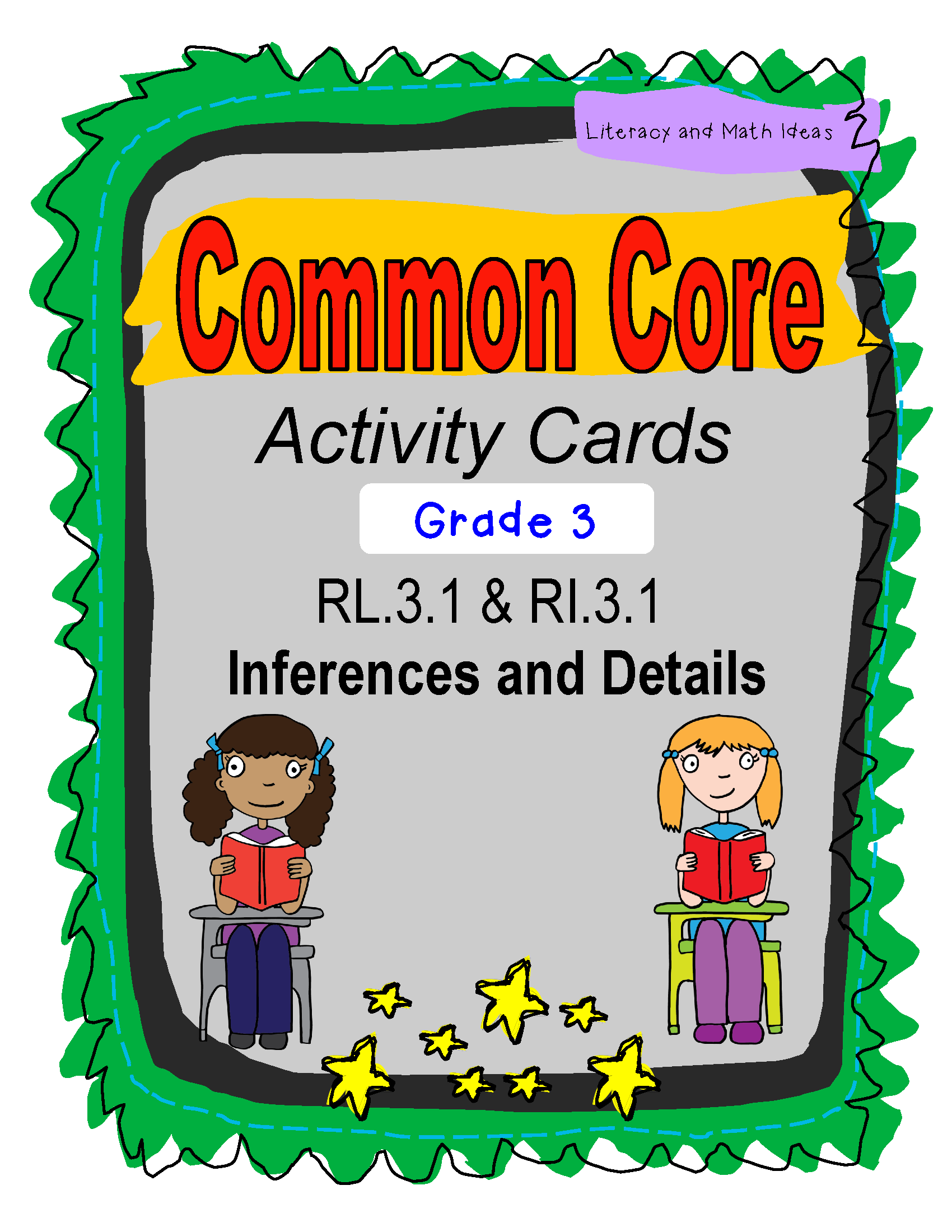 Inferences and Details RL.3.1 & RI.3.1 Task Cards – Literacy and Math Ideas