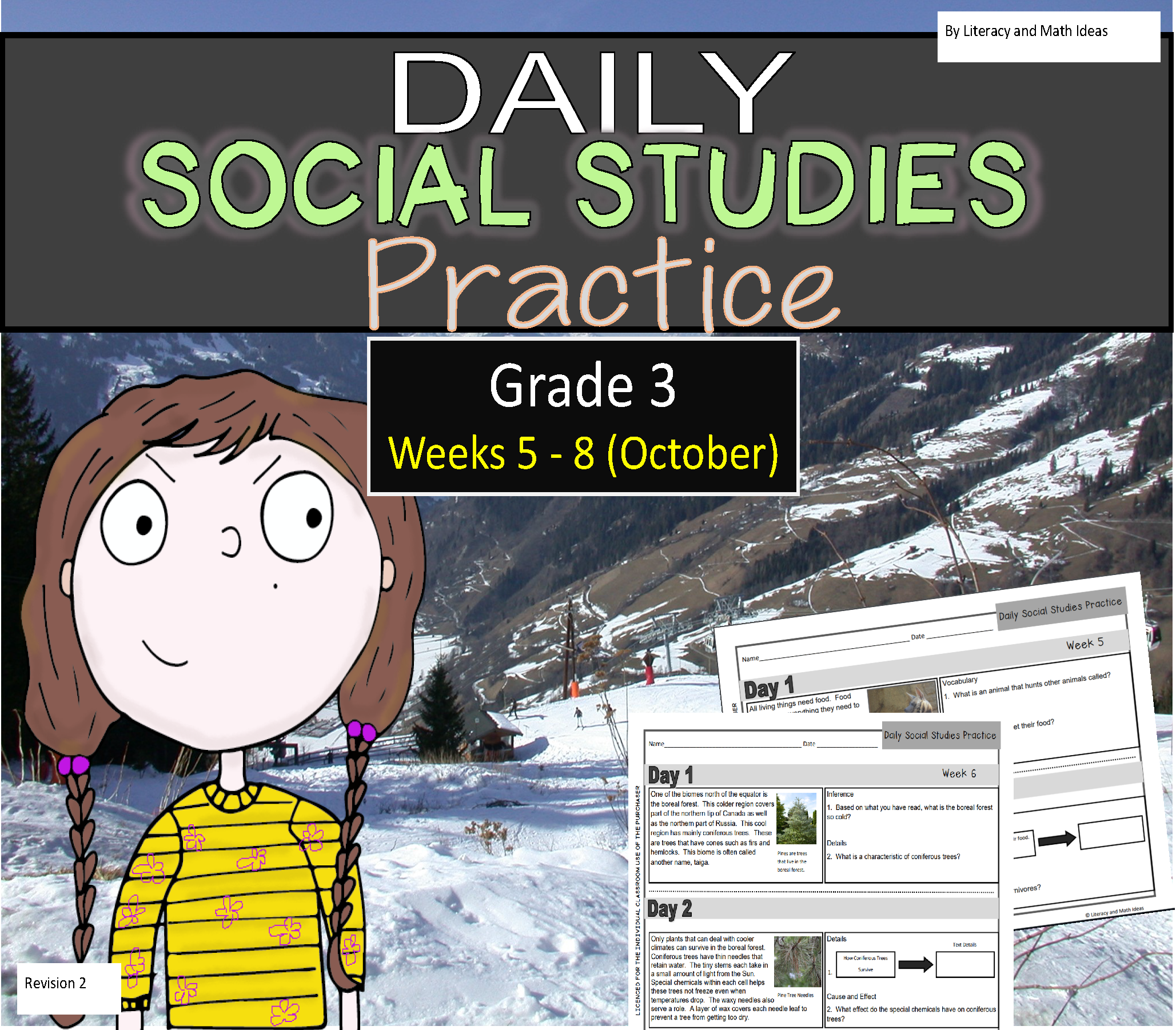 Daily Social Studies (Grade 3 Weeks 5 - 8) – Literacy and Math Ideas