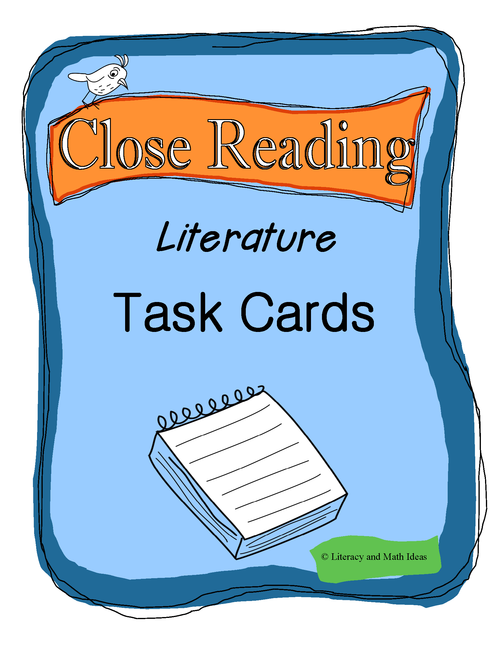 Common Core Close Reading Literature Task Cards – Literacy and Math Ideas