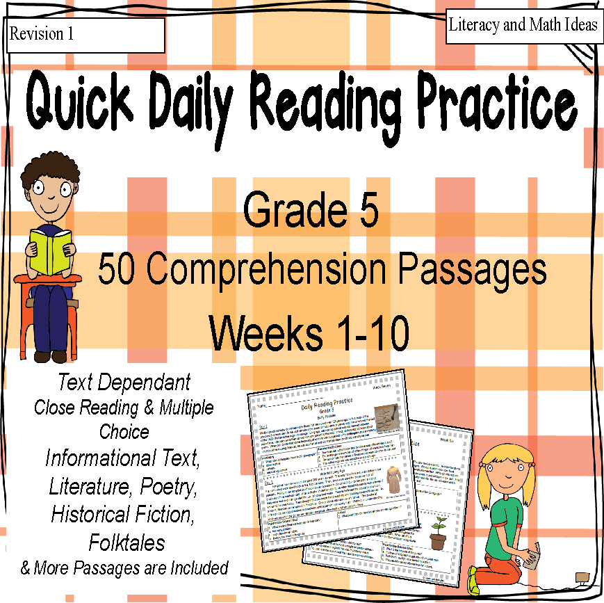 Grade 5 Daily Reading Practice (Weeks 1-10) – Literacy and Math Ideas