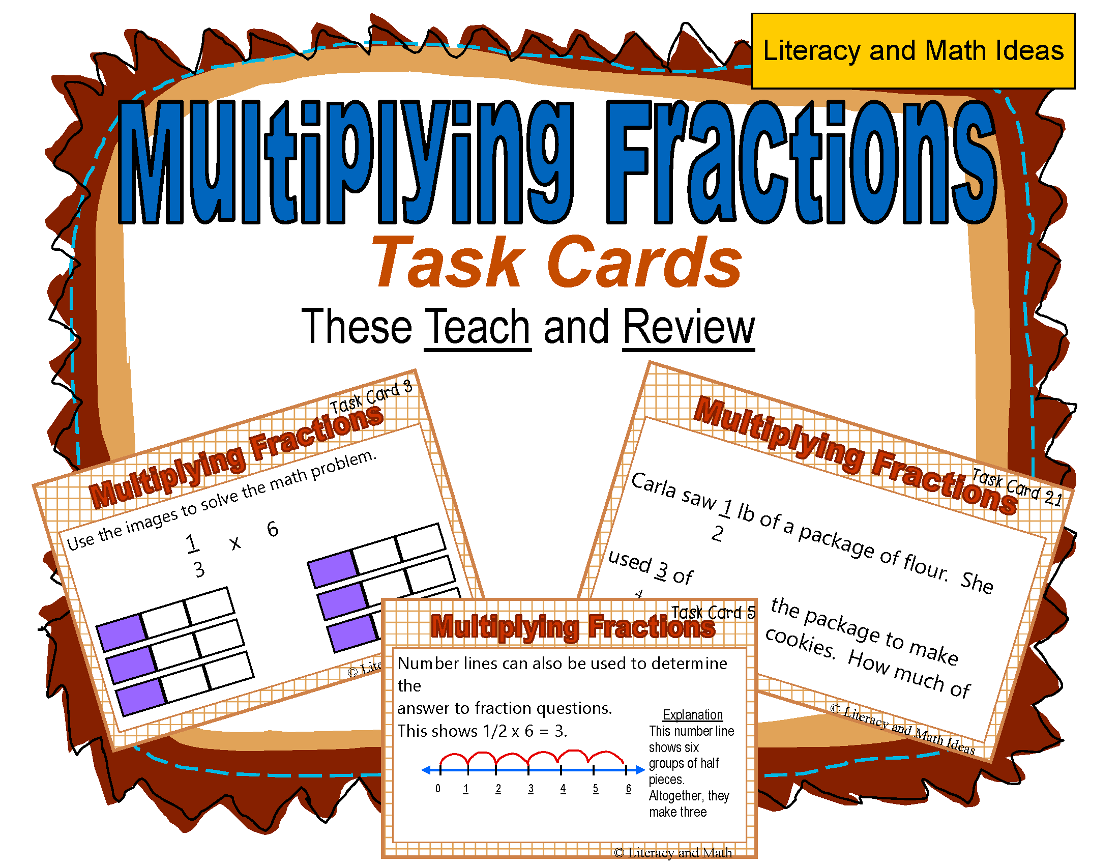 Multiplying Fractions Task Cards – Literacy and Math Ideas