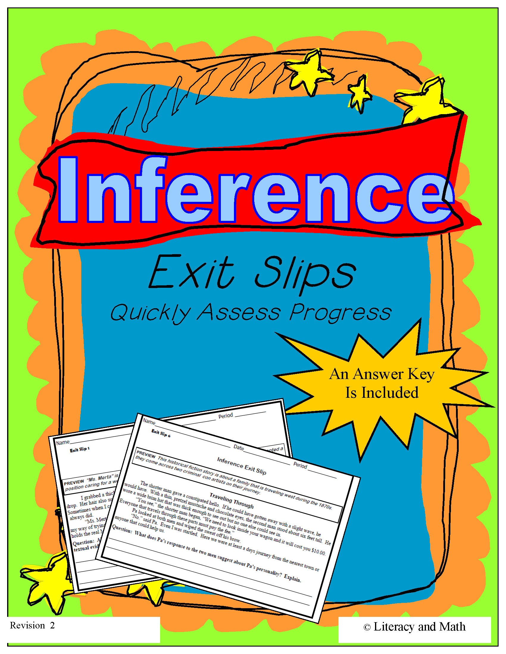 Inference Exit Slips – Literacy and Math Ideas