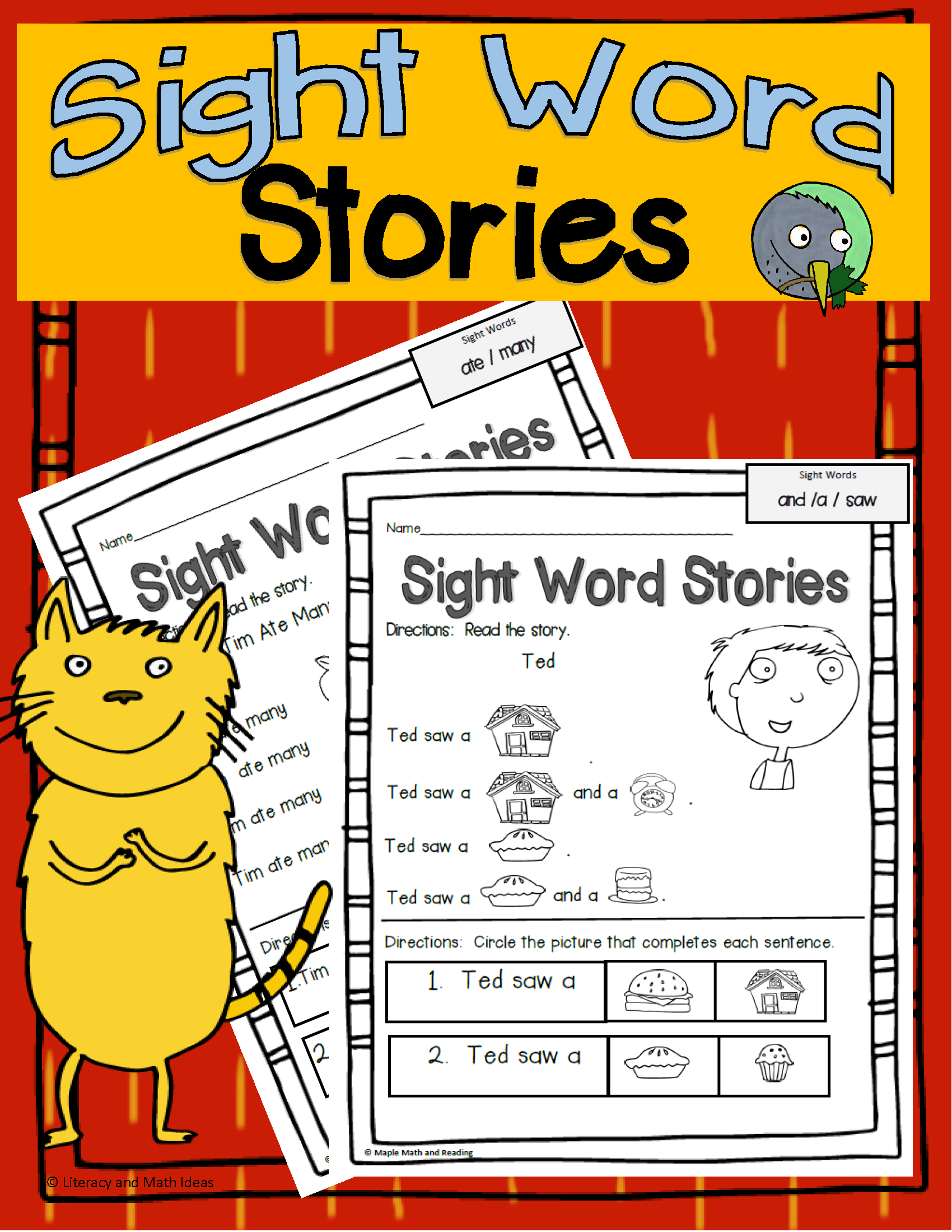 Sight Word Stories – Literacy and Math Ideas