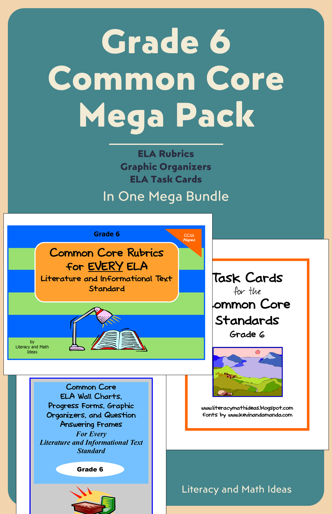 Common Core Grade 6 Mega Pack – Literacy and Math Ideas