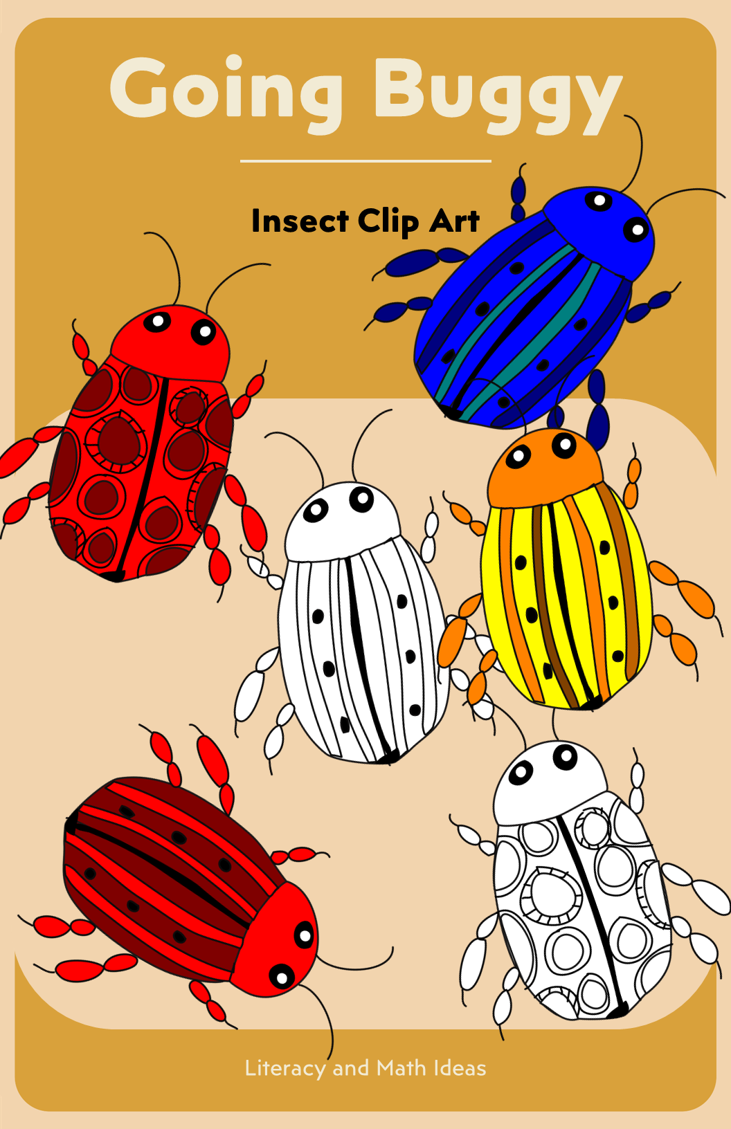 Going Buggy Insect Clip Art – Literacy and Math Ideas