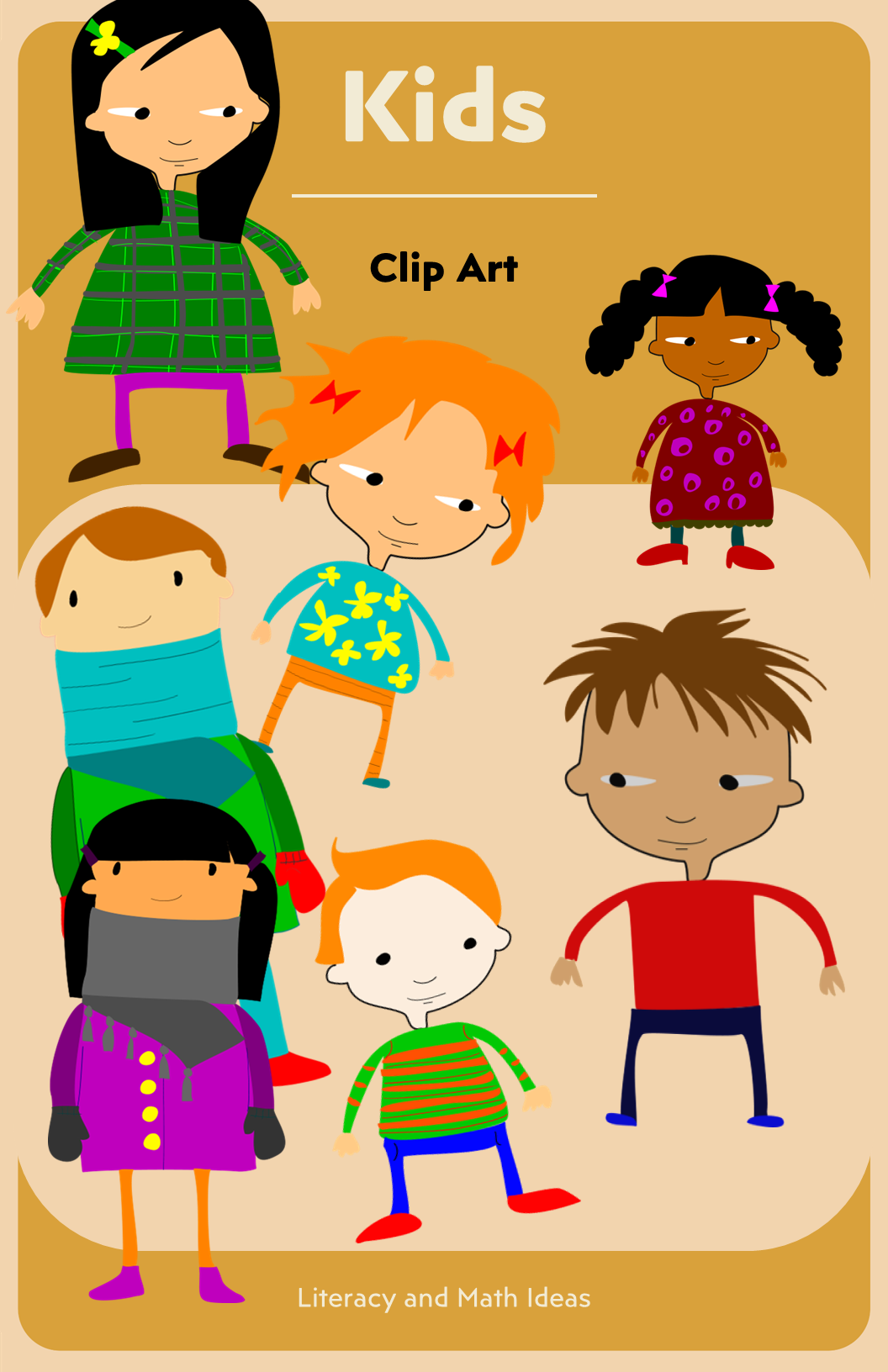 Kids Clip Art – Literacy and Math Ideas