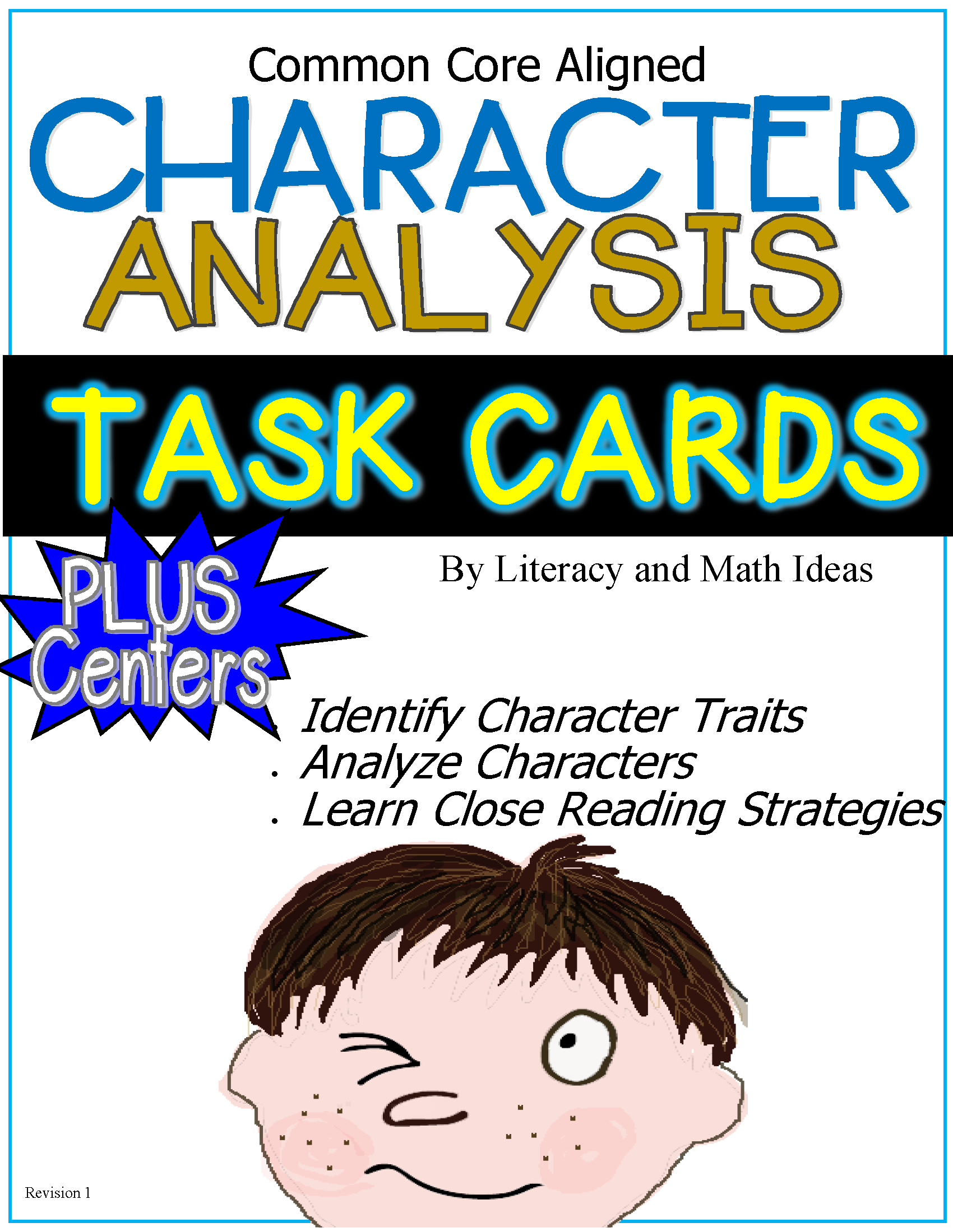 Differentiated Character Analysis Task Cards – Literacy and Math Ideas