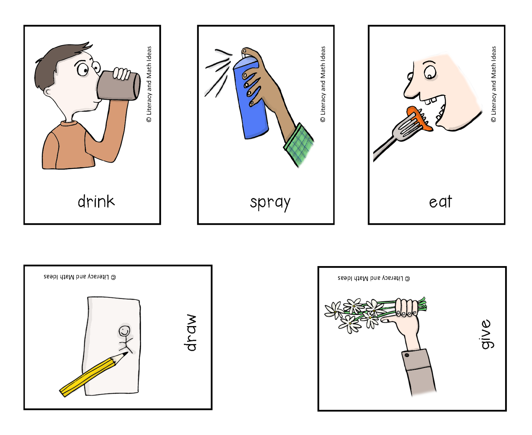 Modified Grammar (Visual Nouns and Verbs) Great for Autistic and Speci ...
