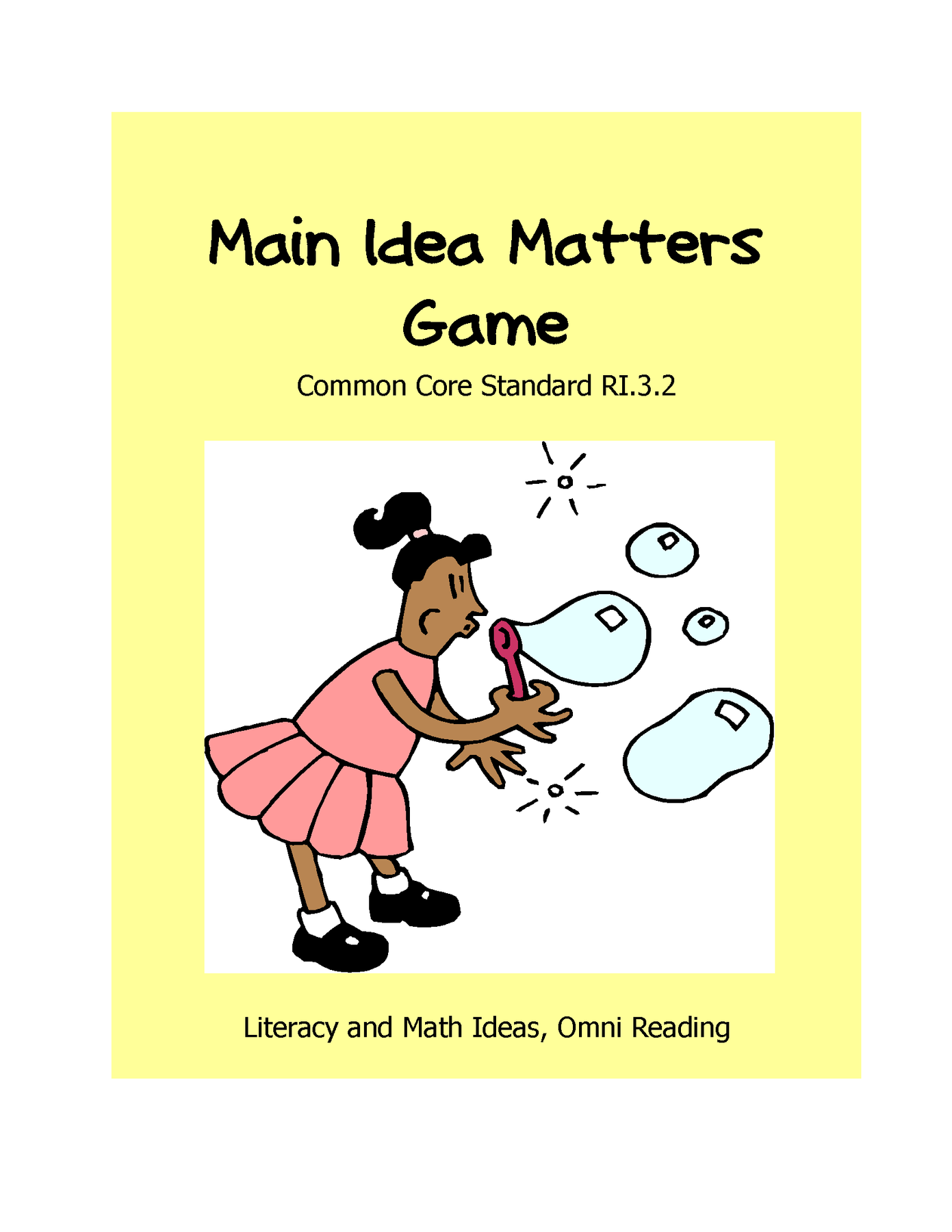Common Core Centers for Every Informational Text Standard: Grade 3 ...