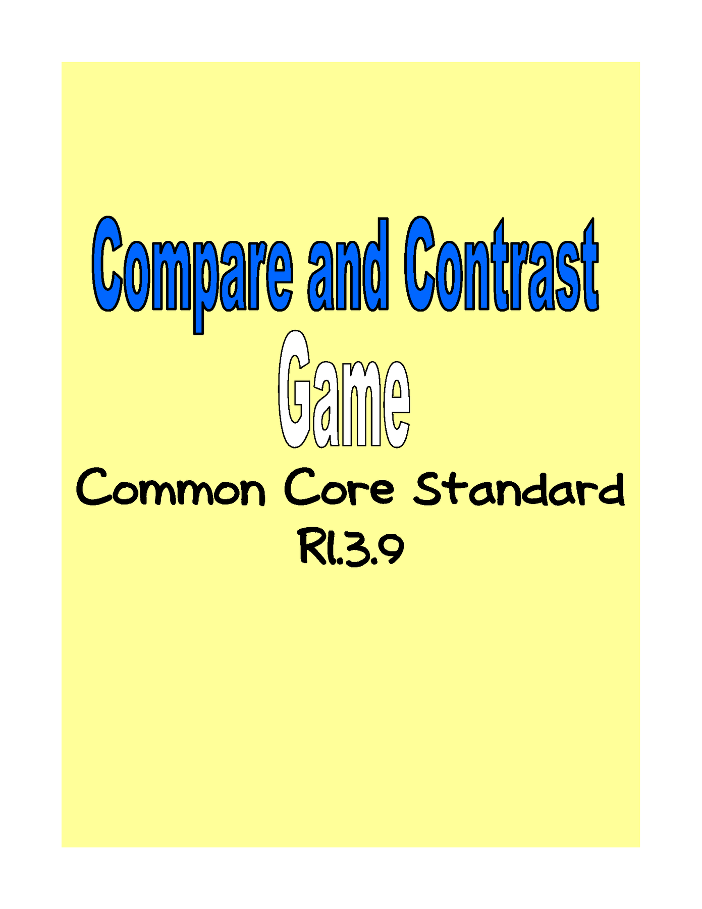 Common Core Centers for Every Informational Text Standard: Grade 3 ...
