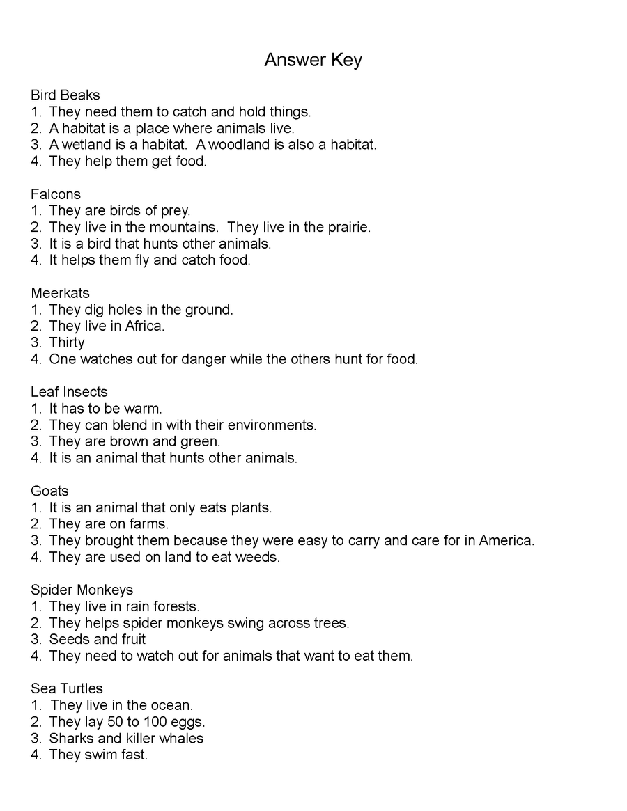 70 Leveled Passages (Animals) Guided Reading A to N – Literacy and Math ...