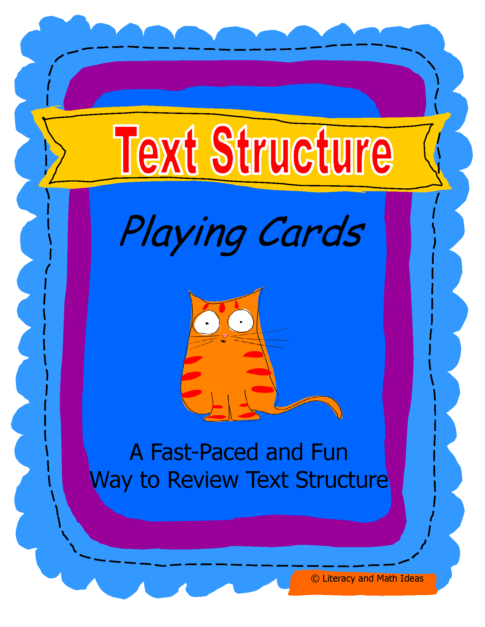 Text Structure Playing Cards – Literacy and Math Ideas