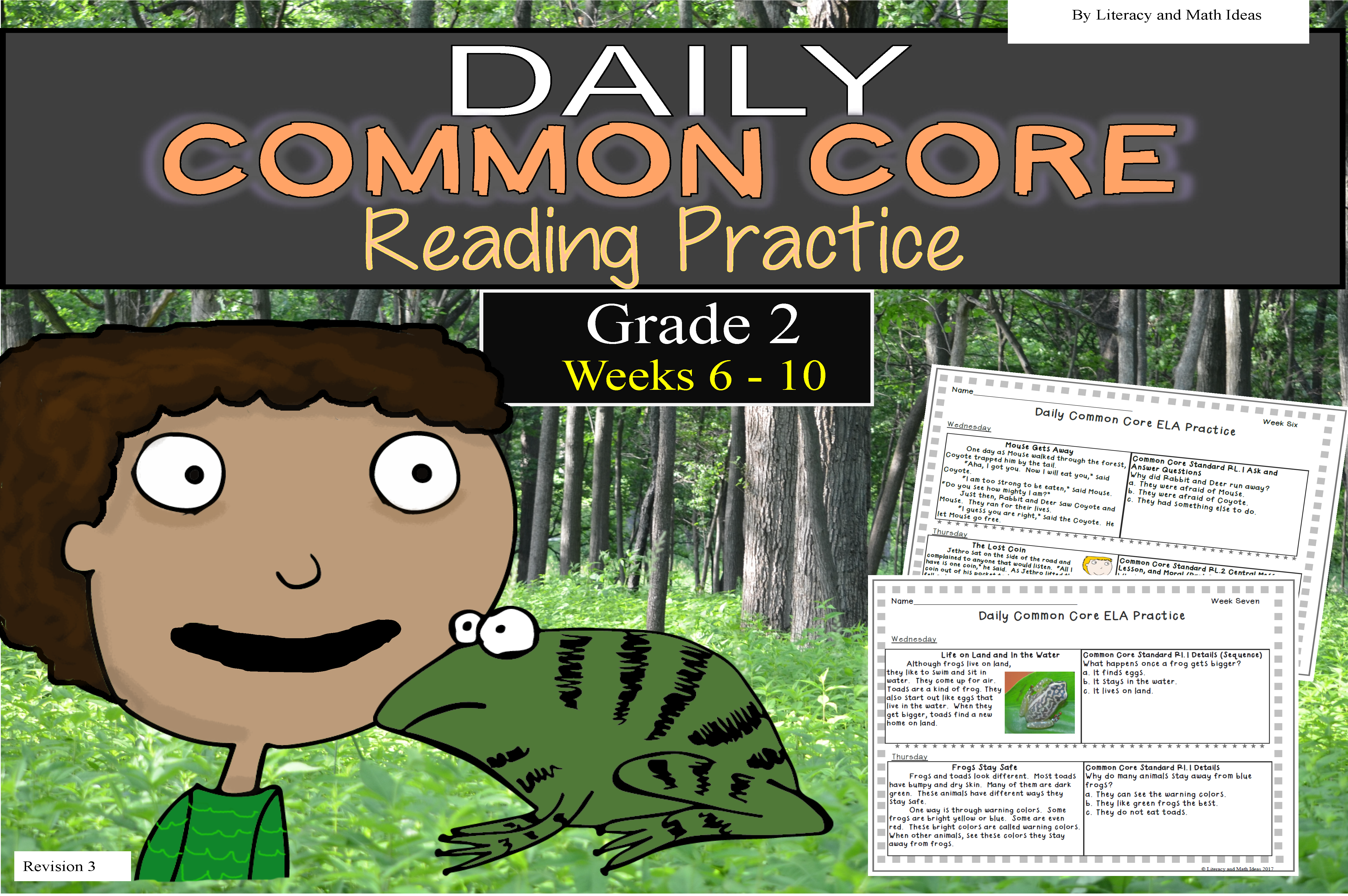 Grade 2 Daily Common Core Reading Practice Weeks 6-10 – Literacy and ...